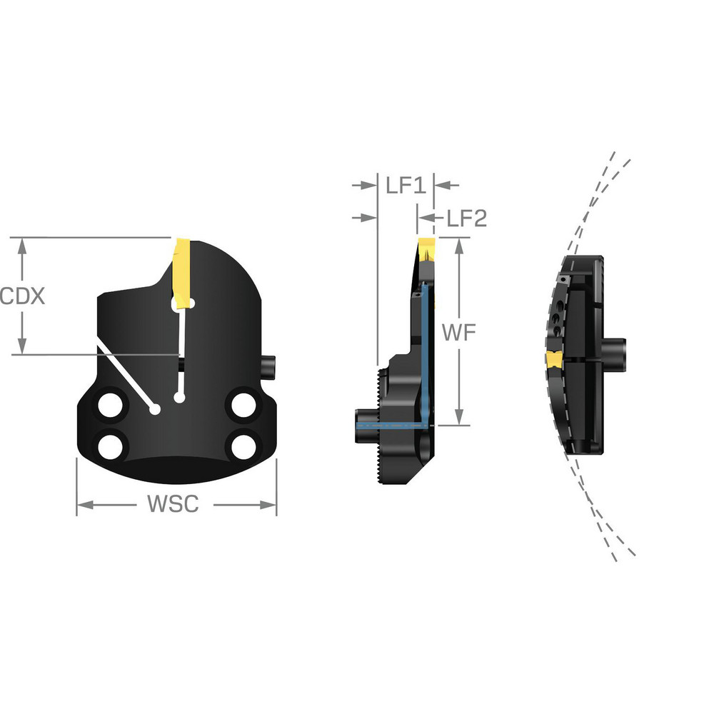 Sandvik Coromant - Modular Grooving Cutting Unit Heads: System Size: 70 ...
