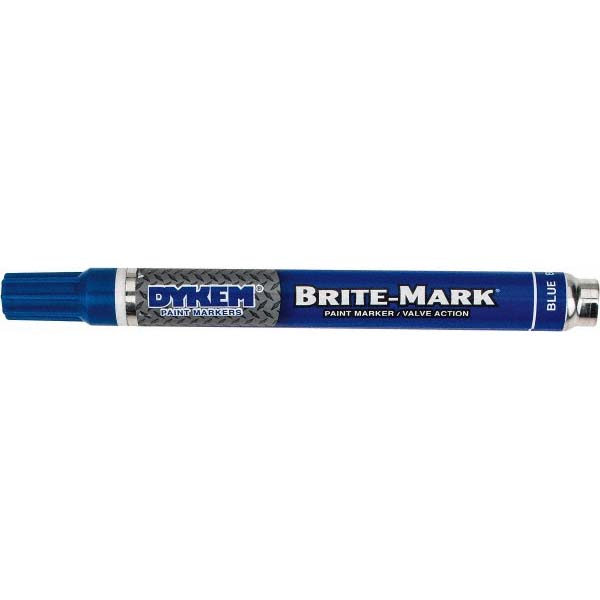 Dykem - Liquid Paint Marker: Blue, Oil Base, Line & Medium Tip | MSC Direct