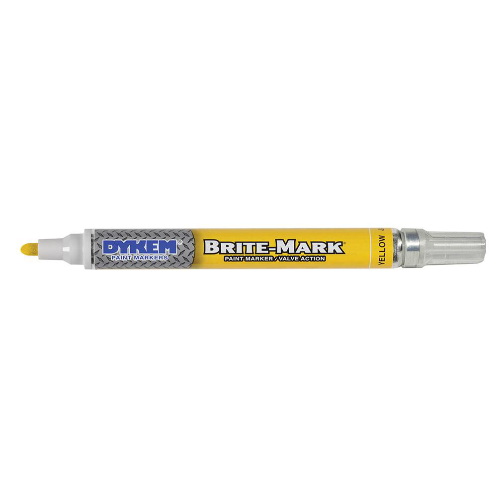 Dykem - Liquid Paint Marker: Yellow, Oil Base, Line & Medium Tip | MSC ...