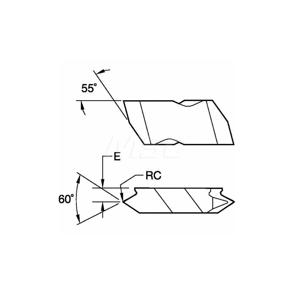 Kennametal - Threading Insert: NTC3R14E KC5010, Carbide | MSC Direct