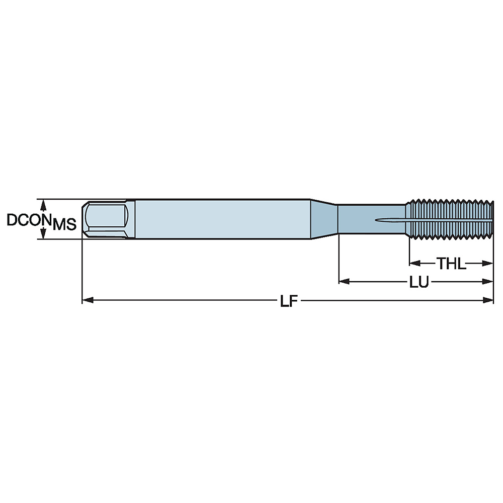 Sandvik Coromant - Thread Forming Tap: 3/8-16 UNC, 2B Class of Fit ...