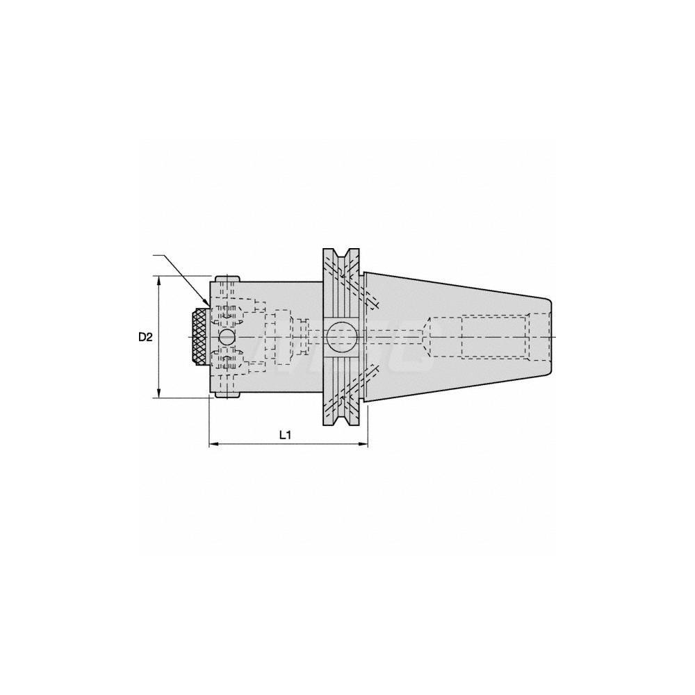 Kennametal - HSK63 Inside Taper, CAT40 Outside Taper, CAT to HSK Taper ...