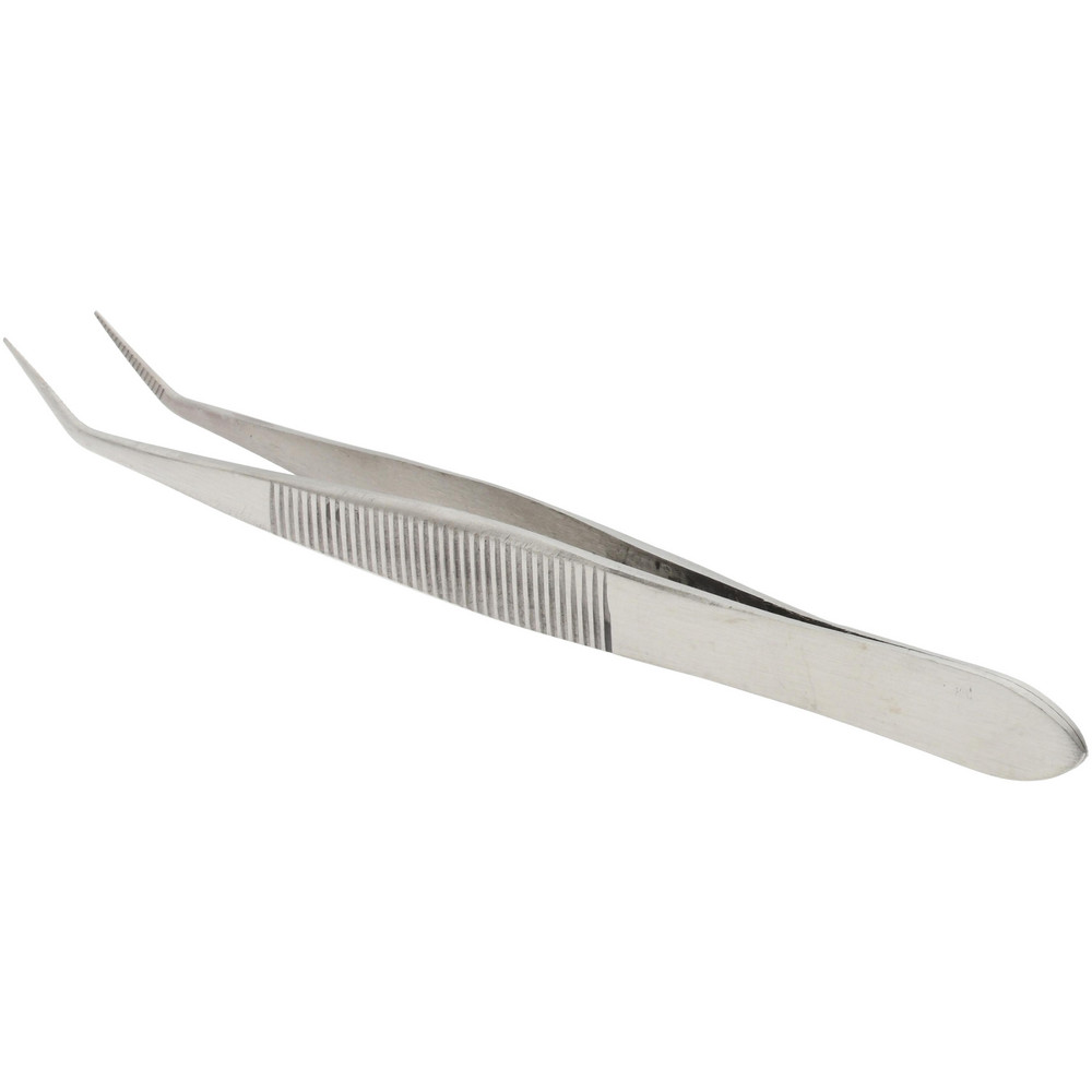 Value Collection - Assembly Tweezer: Stainless Steel, Short Bent Point ...