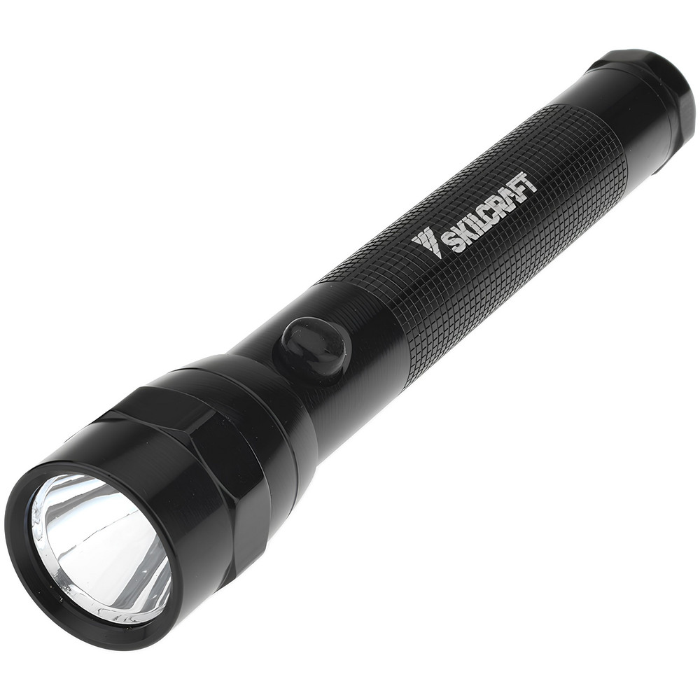 AbilityOne - Handheld Flashlight: LED, 3 hr Max Run Time, AA Battery ...