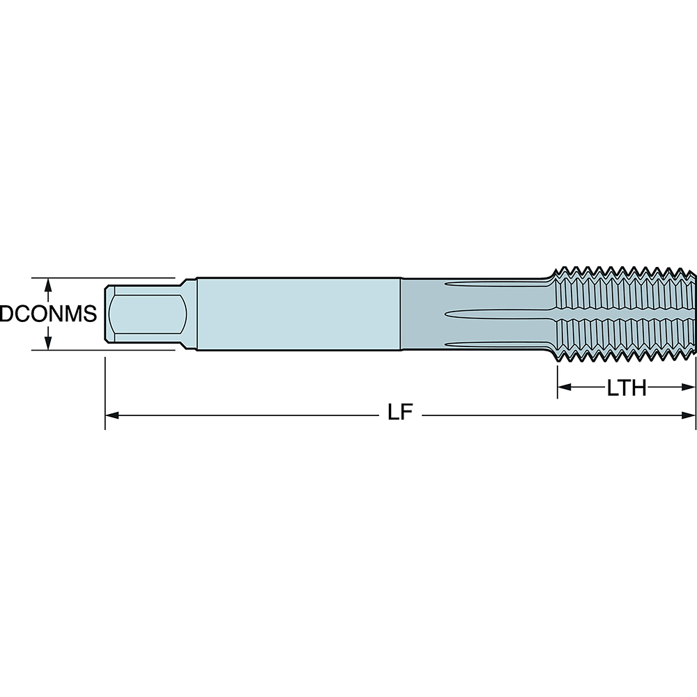 Sandvik Coromant - Thread Forming Tap: 5/8-11 UNC, 2B Class of Fit ...