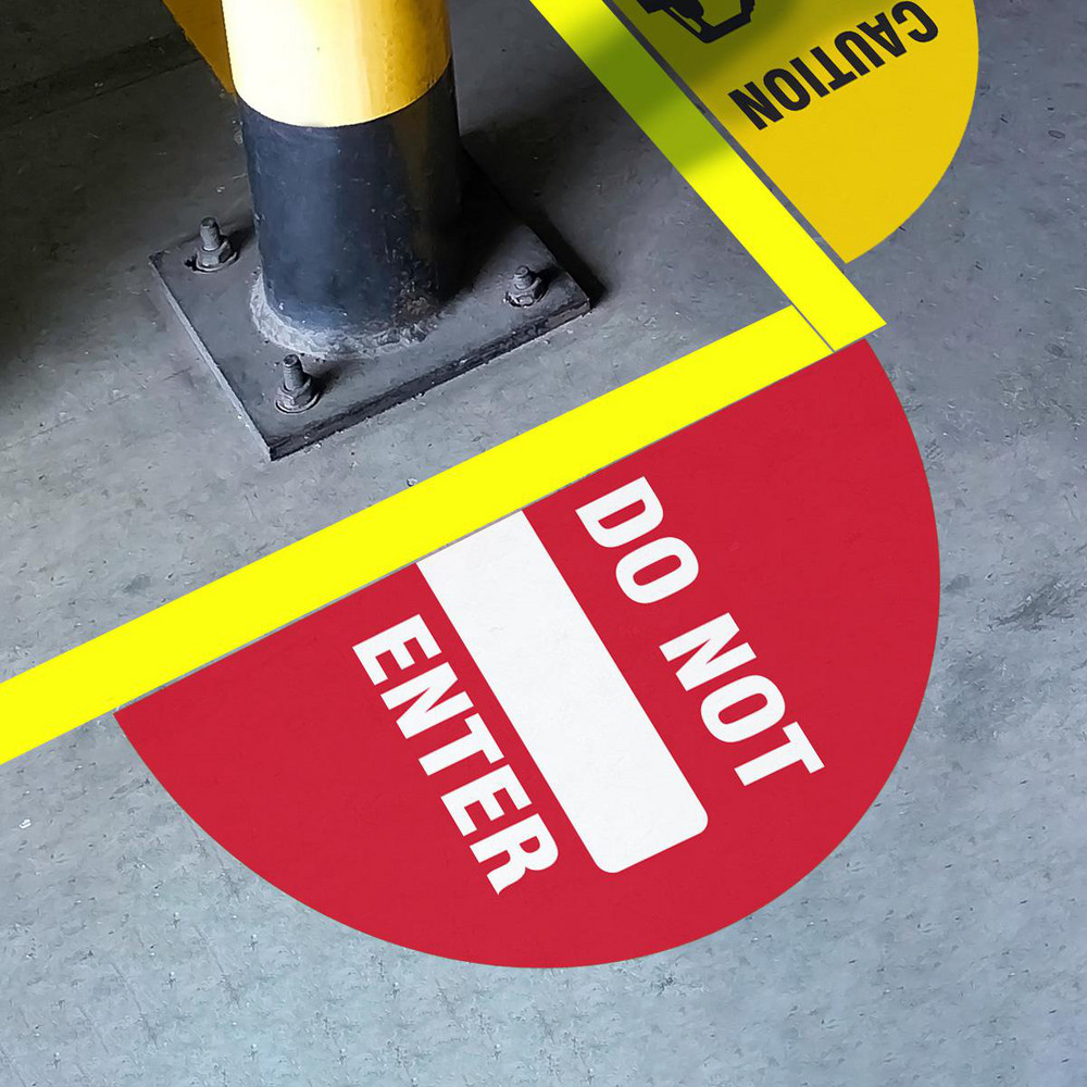 AccuformNMC - Adhesive Backed Floor Signs: Message Type: Traffic ...