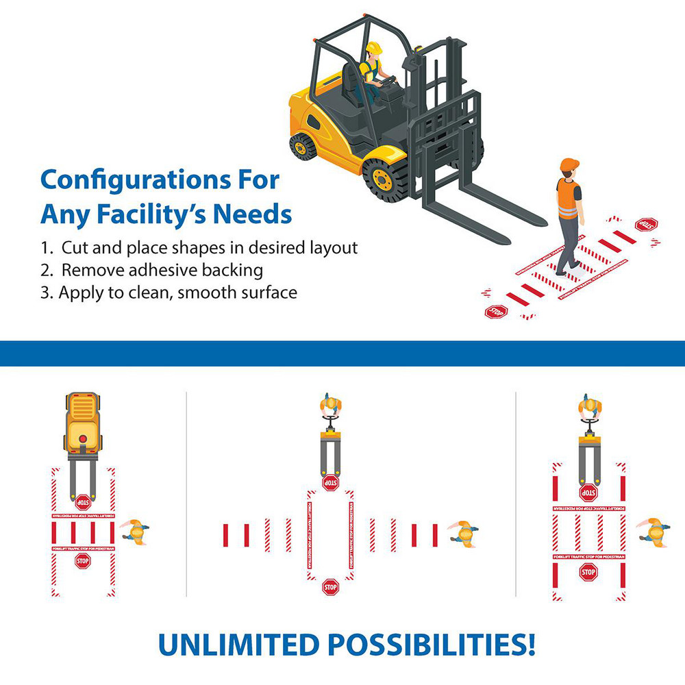 AccuformNMC - Adhesive Backed Floor Signs: Message Type: Traffic ...