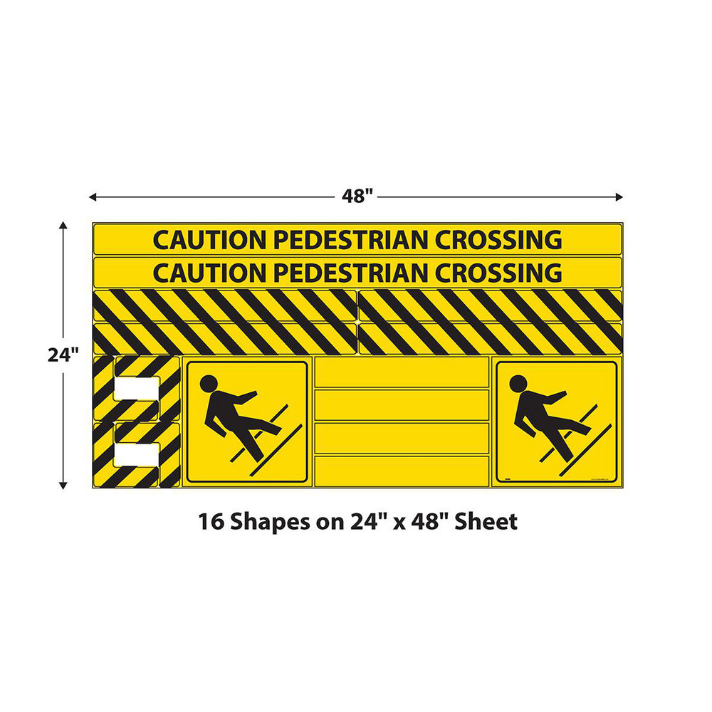 AccuformNMC - Adhesive Backed Floor Signs: Message Type: Traffic ...