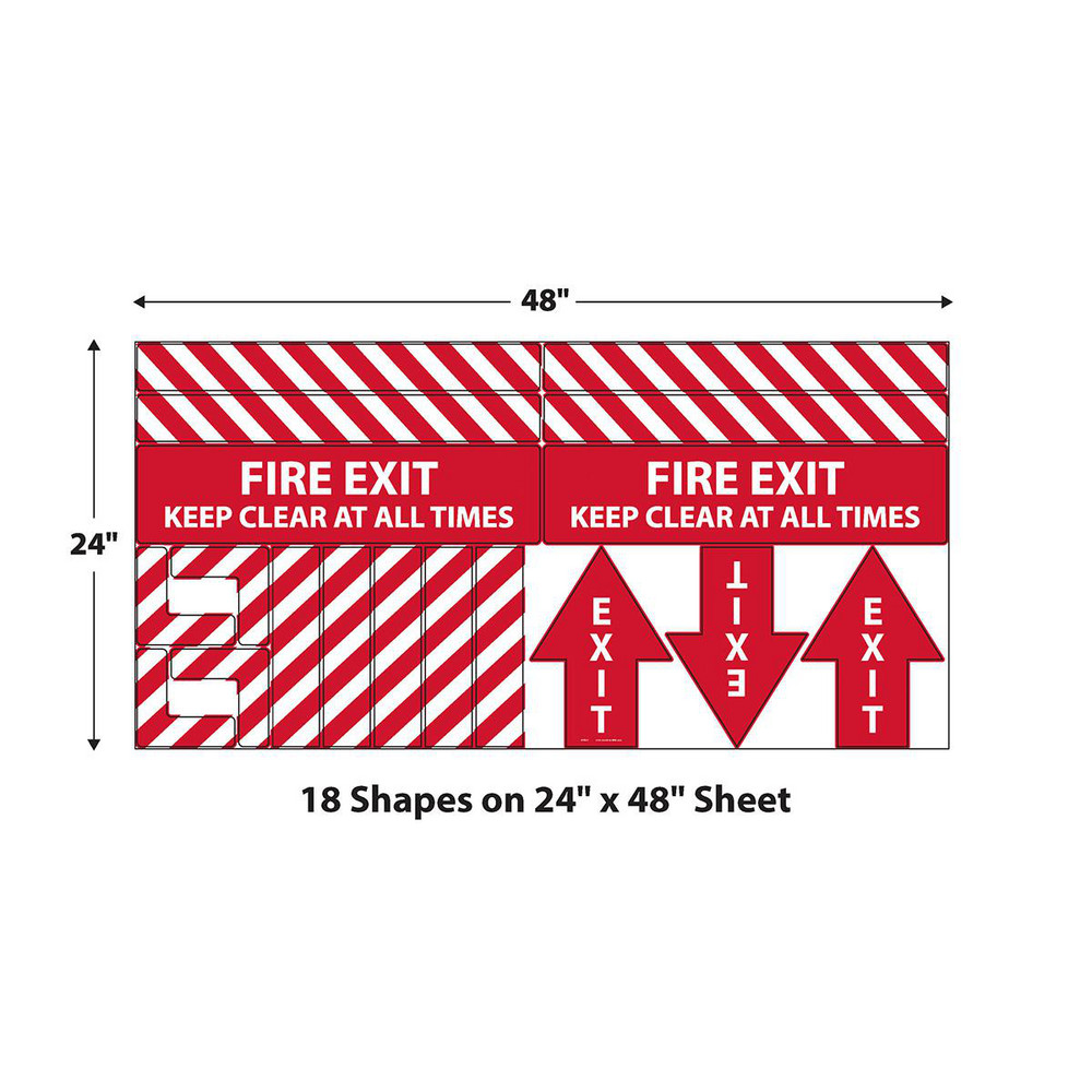 AccuformNMC - Adhesive Backed Floor Signs: Message Type: Traffic ...