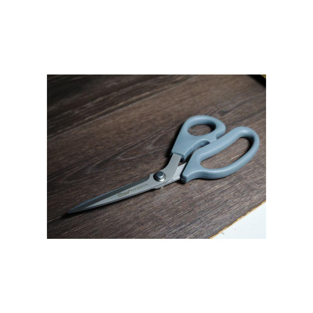 Clauss - Titanium Ultraflex Bent Shears: 8" OAL, 3" LOC, Titanium ...