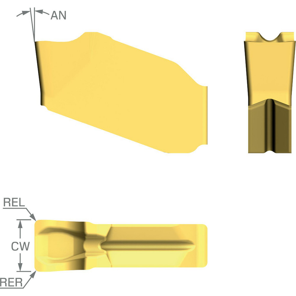 Sandvik Coromant - Cut-Off Insert: QDNH-0400-0003-CH 1225, Carbide, 4. ...