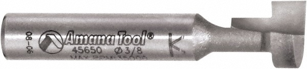 Amana Tool - 3/8" Diam, 3/8" LOC, 1 Flute Carbide-Tipped Edge Profile ...