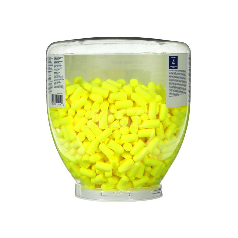 3M - Earplug Dispenser Refill: 500Pr, Foam, Taper End Shape, 33dB | MSC ...