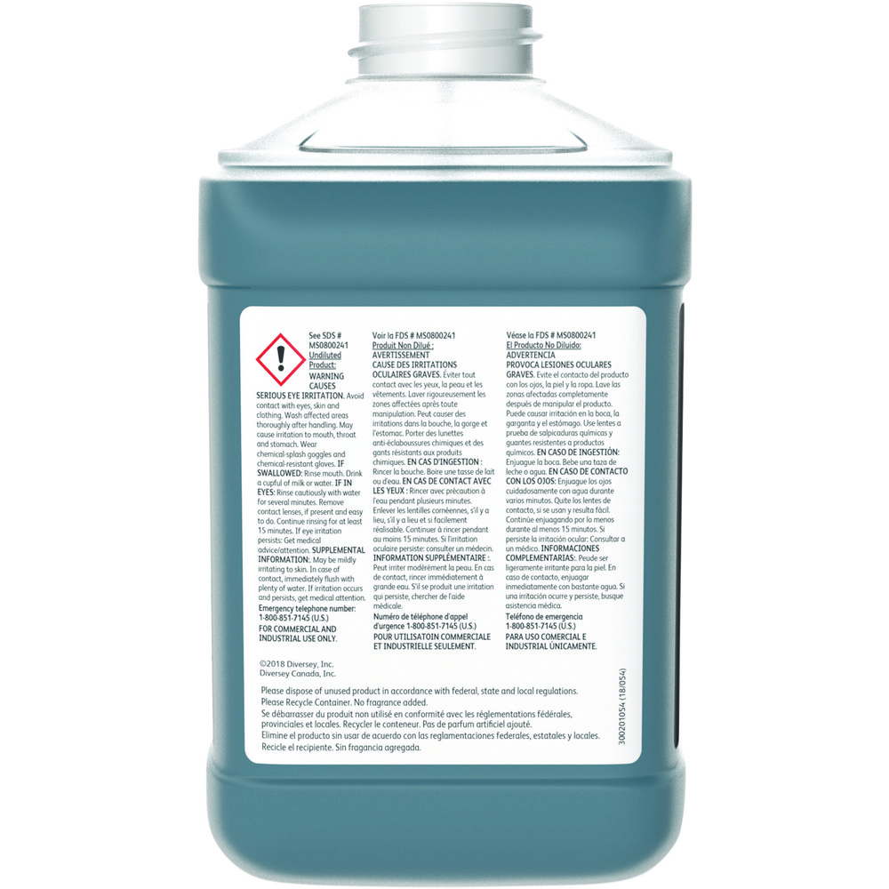 Diversey - Glass Cleaners: Liquid, Bottle, Concentrated, 2.5 L | MSC Direct