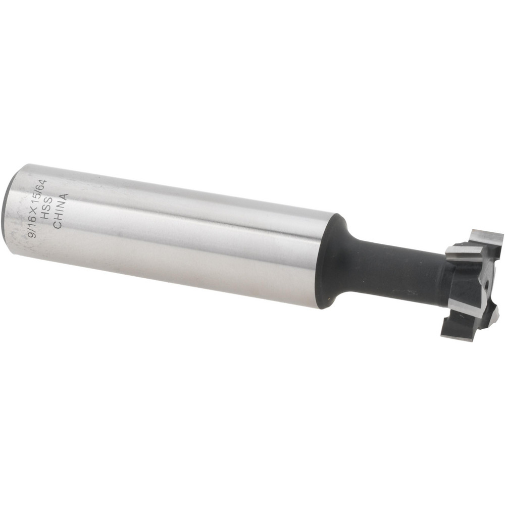 Value Collection - 9/16" Diam, 15/64" Wide, High Speed Steel T-Slot ...