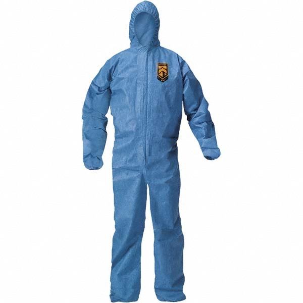 KleenGuard - Disposable Coveralls: Size Large, SMS, Zipper Closure ...