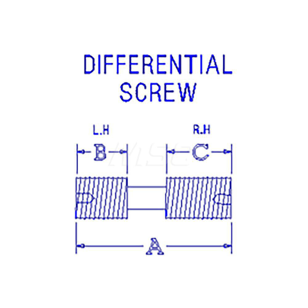 Made in USA - Differential Screw for Indexables: 5/32" Hex Socket, 5/16 ...