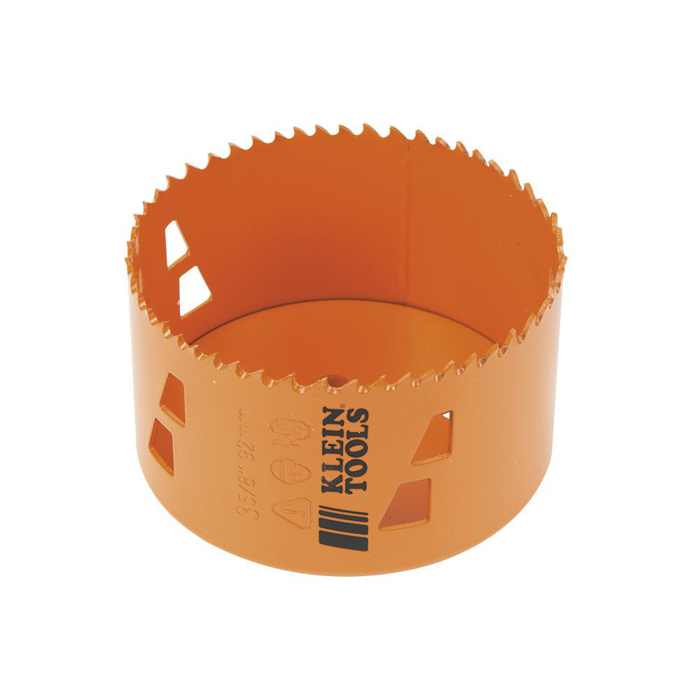 Klein Tools - Hole Saw: 3-5/8" Saw Dia, 1/8" Cut Depth | MSC Direct