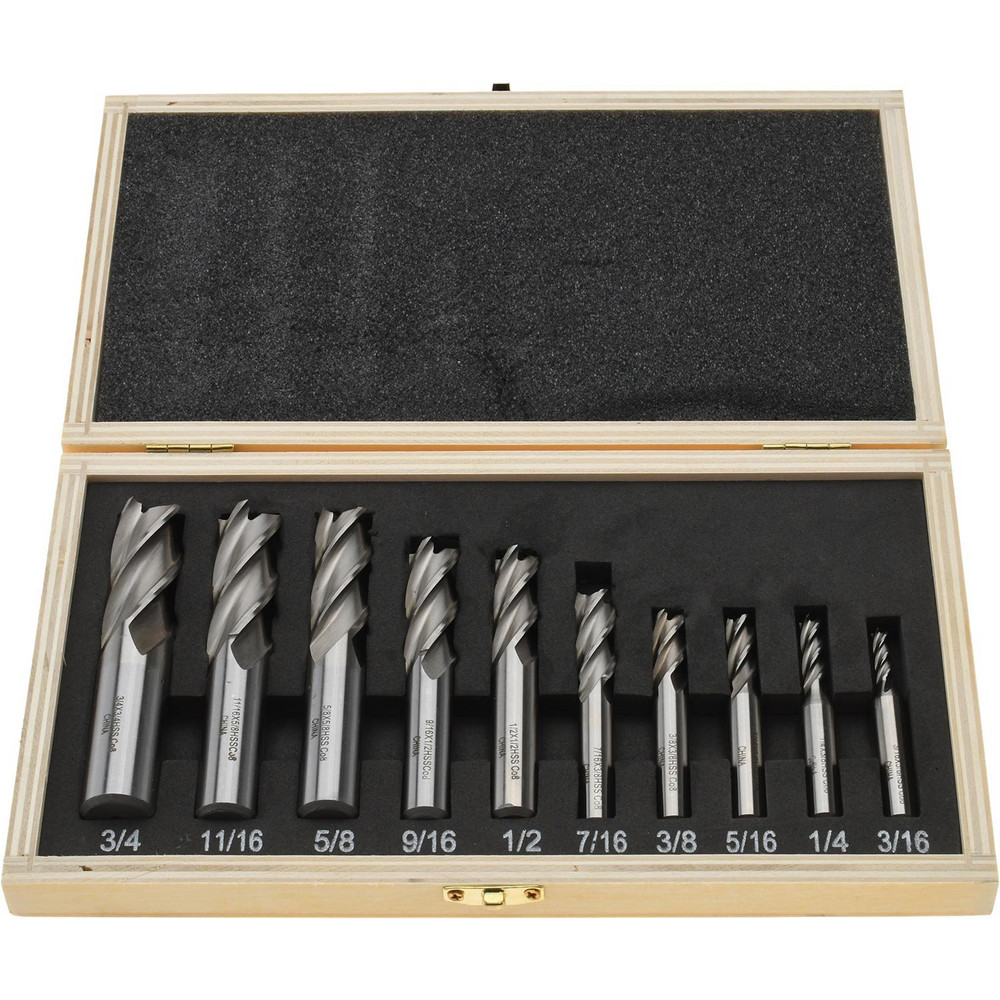 Value Collection - End Mill Set: 4 Flute, Square End | MSC Direct