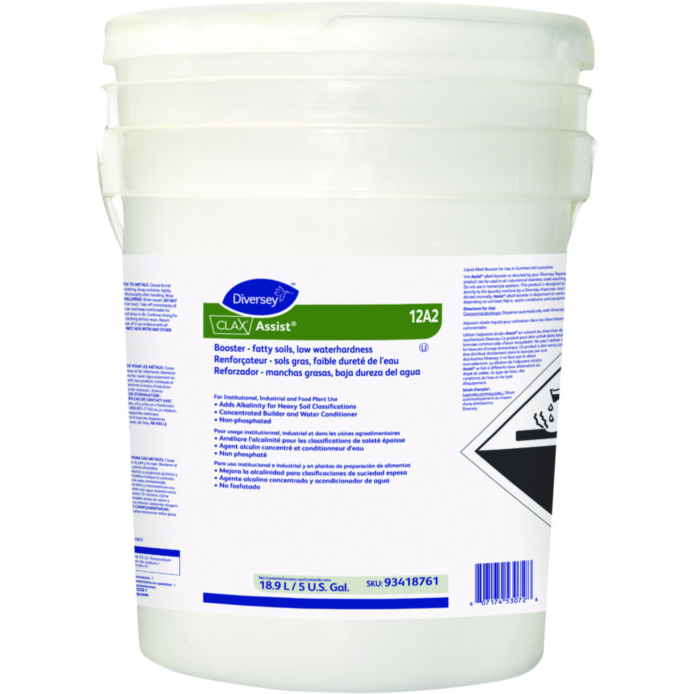 Diversey - Laundry Detergent; Form: Liquid; Container Type: Pail ...