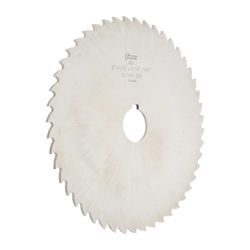 Value Collection - Slitting & Slotting Saw: 8" Dia, 1/8" Thick, 48 ...