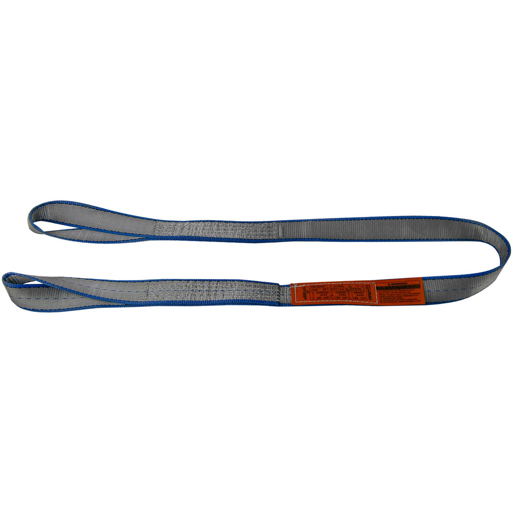 Lift-All - Twisted Eye & Eye, Type 4 Web Sling: 2' Long, 2" Wide, 6400 ...