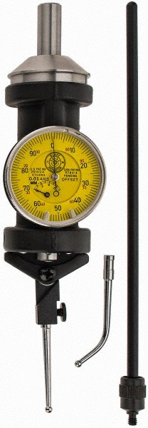 Made in USA - 5 Piece, 0mm to 6.3mm Measuring Range, Yellow Dial Test ...