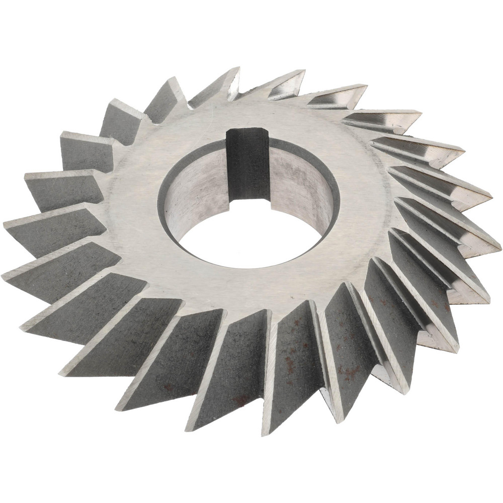Value Collection - Double Angle Milling Cutter: 60 °, 3" Cut Dia, 5/8 ...