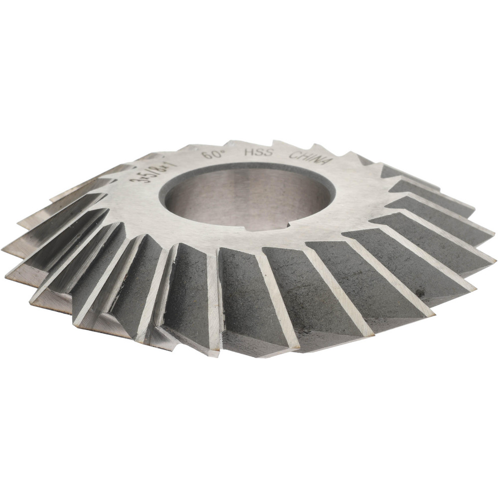 Value Collection - Double Angle Milling Cutter: 60 °, 3" Cut Dia, 5/8 ...