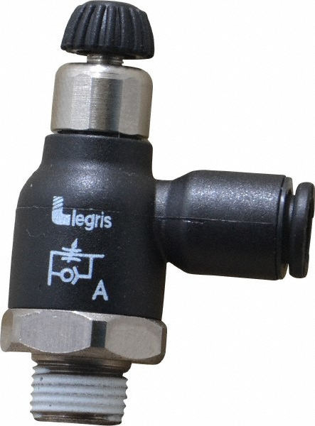 Legris - 6mm Tube OD x 1/8 Male BSPT Compact Meter Out Flow Control Valve - 03205986 - MSC ...