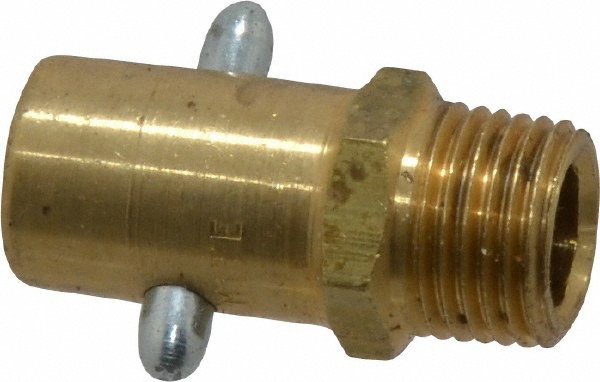 Alemite - Straight Head Angle, 1/8 PTF Brass Pin-Style Grease Fitting ...