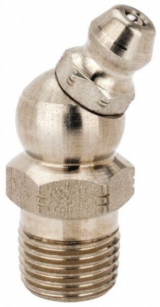 Alemite - 30° Head Angle, 1/8 PTF Stainless Steel Standard Grease ...