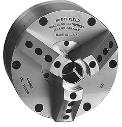 Northfield - Air Power Lathe Chuck: 6" Dia, 3 Jaws | MSC Direct