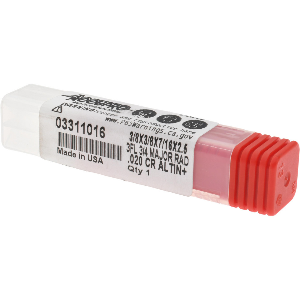 Accupro - Barrel Cutter End Mills: End Type: Lens Form; Material: Solid Carbide; Taper Angle Per ...