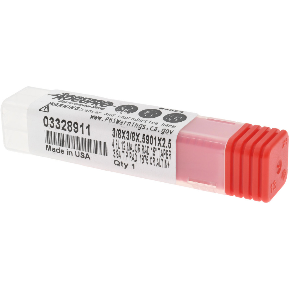 Accupro - Barrel Cutter End Mills: End Type: Taper Form; Material ...