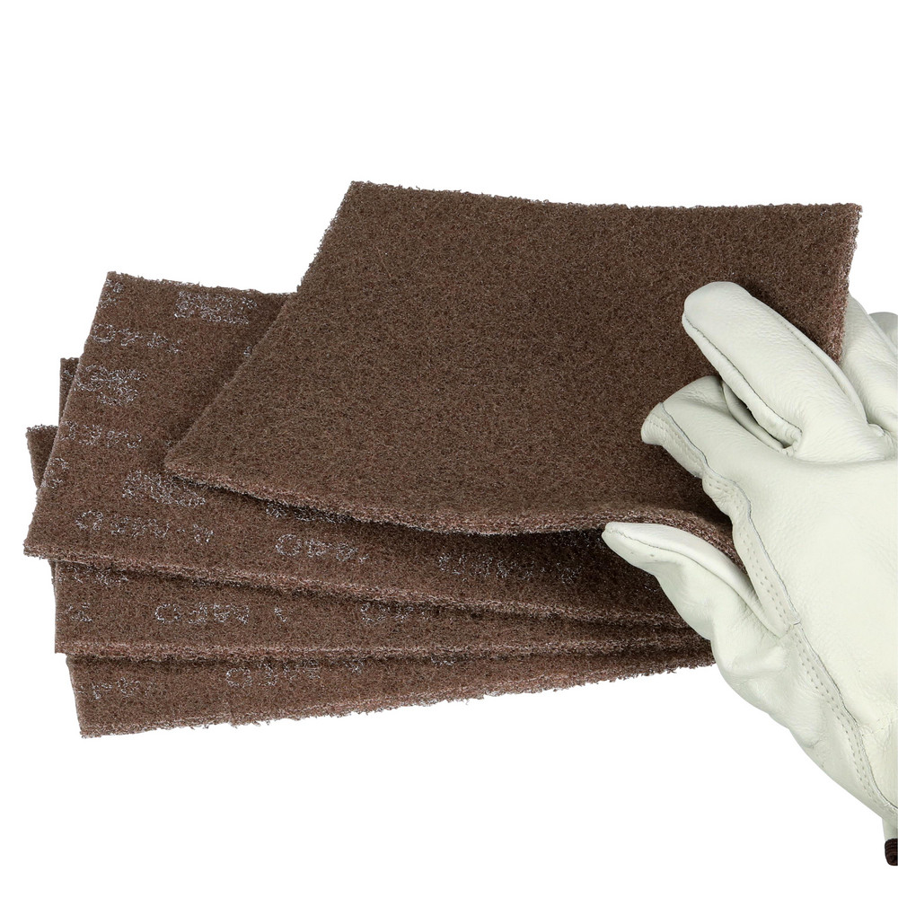3M - Hand Sanding Pad: Non-Woven, Aluminum Oxide, Coarse Grade, Tan ...