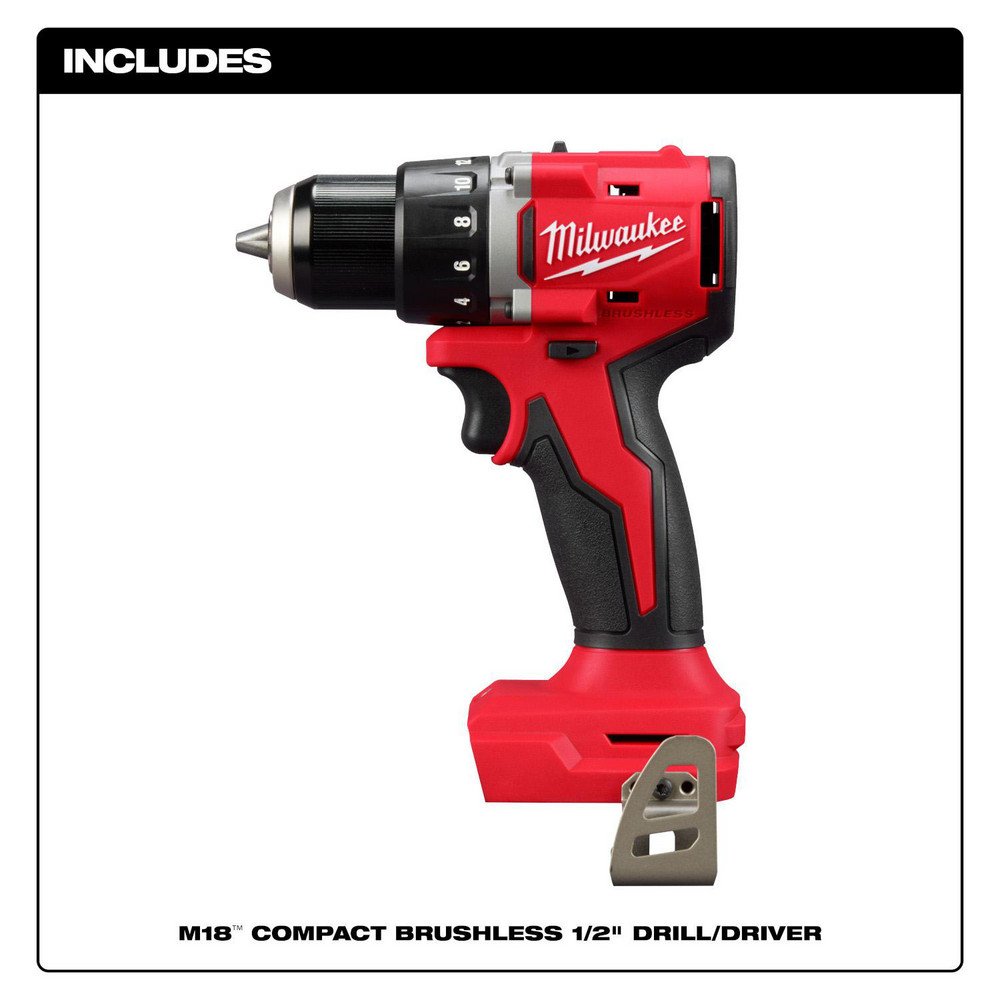 Milwaukee Tool - M18™ Compact Brushless 1/2" Drill/ Driver | MSC Direct