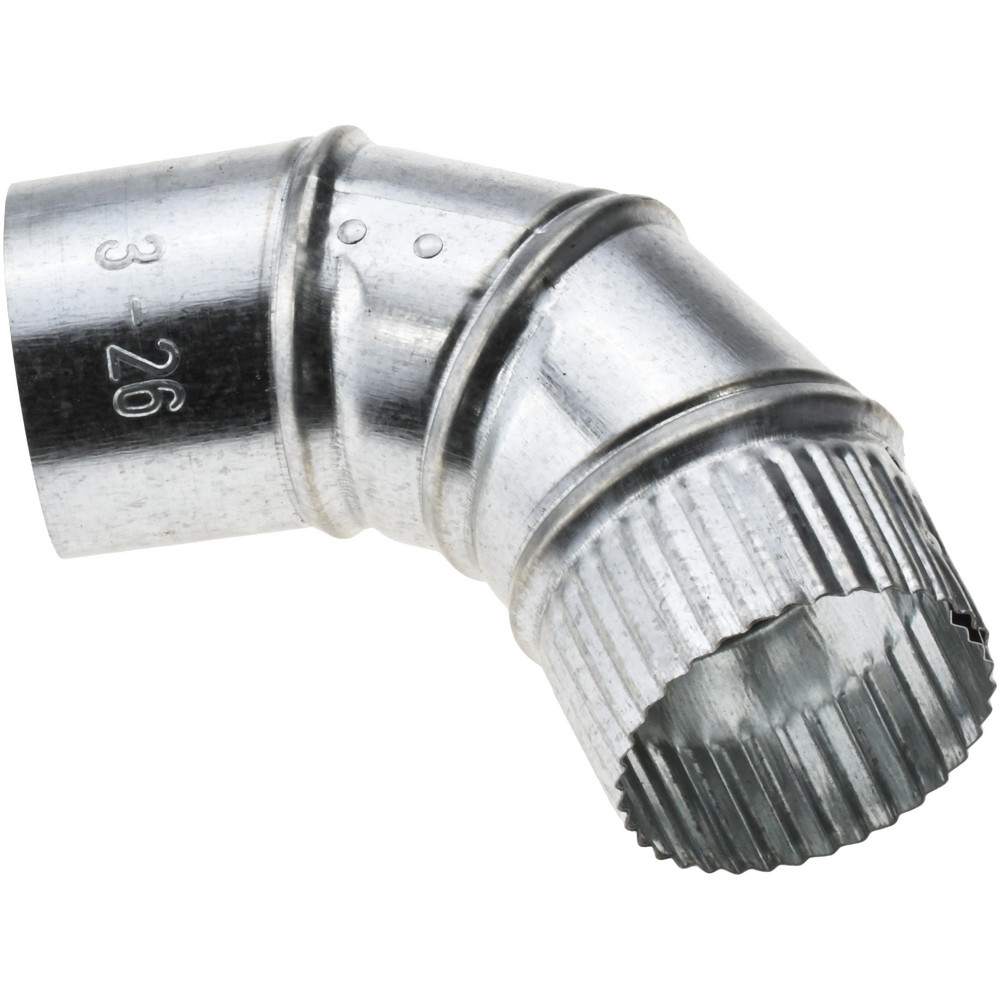 Value Collection - 3" ID, Galvanized Duct Round Adjustable Elbows | MSC ...