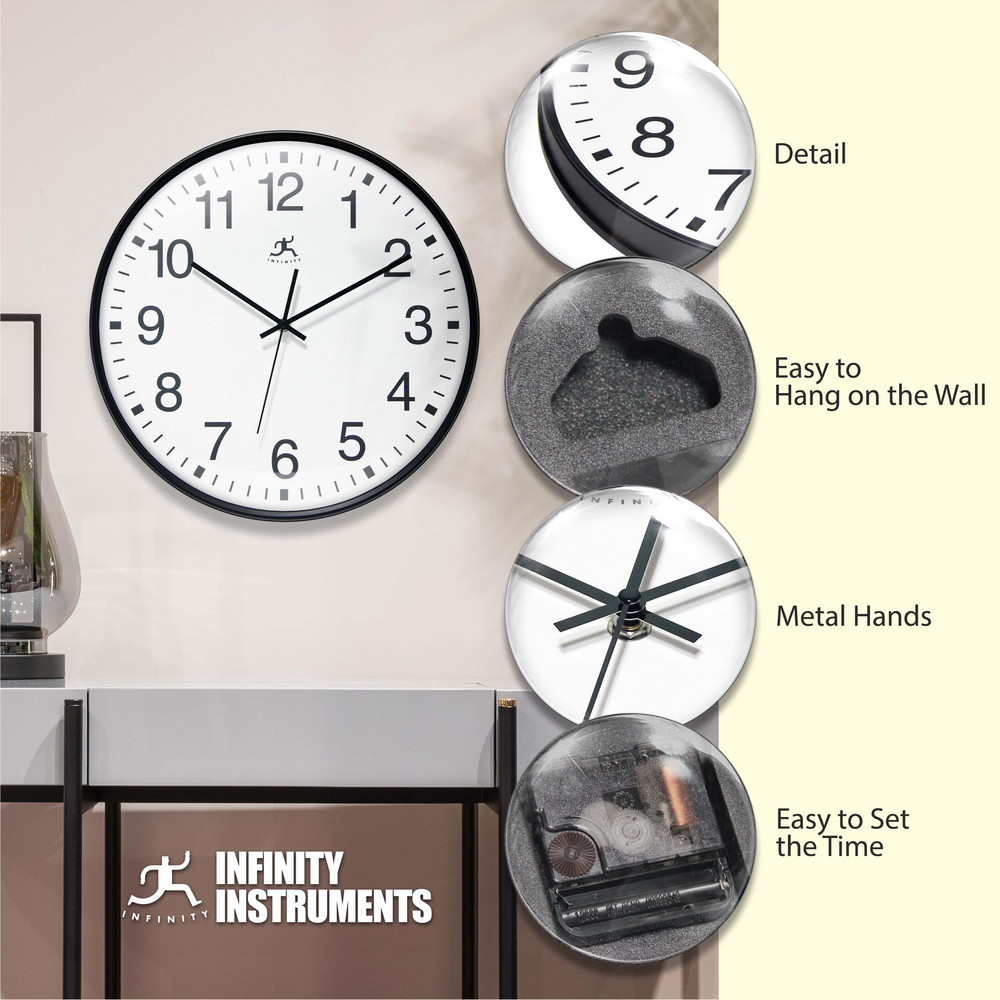 Infinity Instruments - Wall Clocks: Clock Type: Dial; Display Type ...