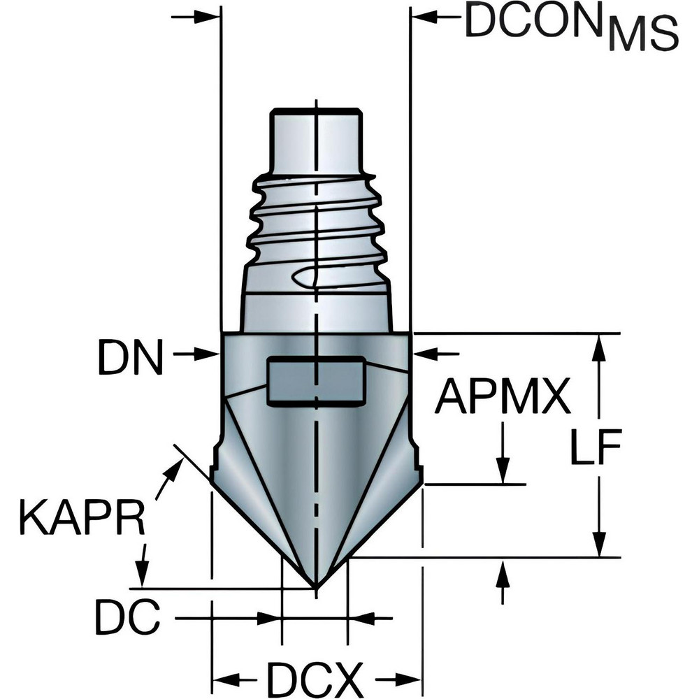 Sandvik Coromant - Chamfer Milling Tip Insert: 31610CM40010045G 1030 ...