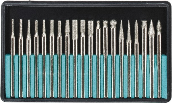 Value Collection - 20 Piece Diamond Abrasive Grinding Pin Set | MSC Direct