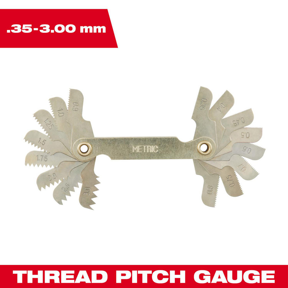Milwaukee Tool - Screw Pitch Gages: Measurement Type: Metric; Pitch ...