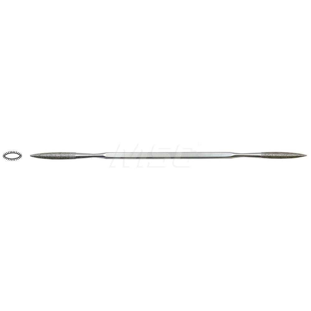 Grobet - Oval Riffler Diamond File: 6" OAL, Fine Grade | MSC Direct