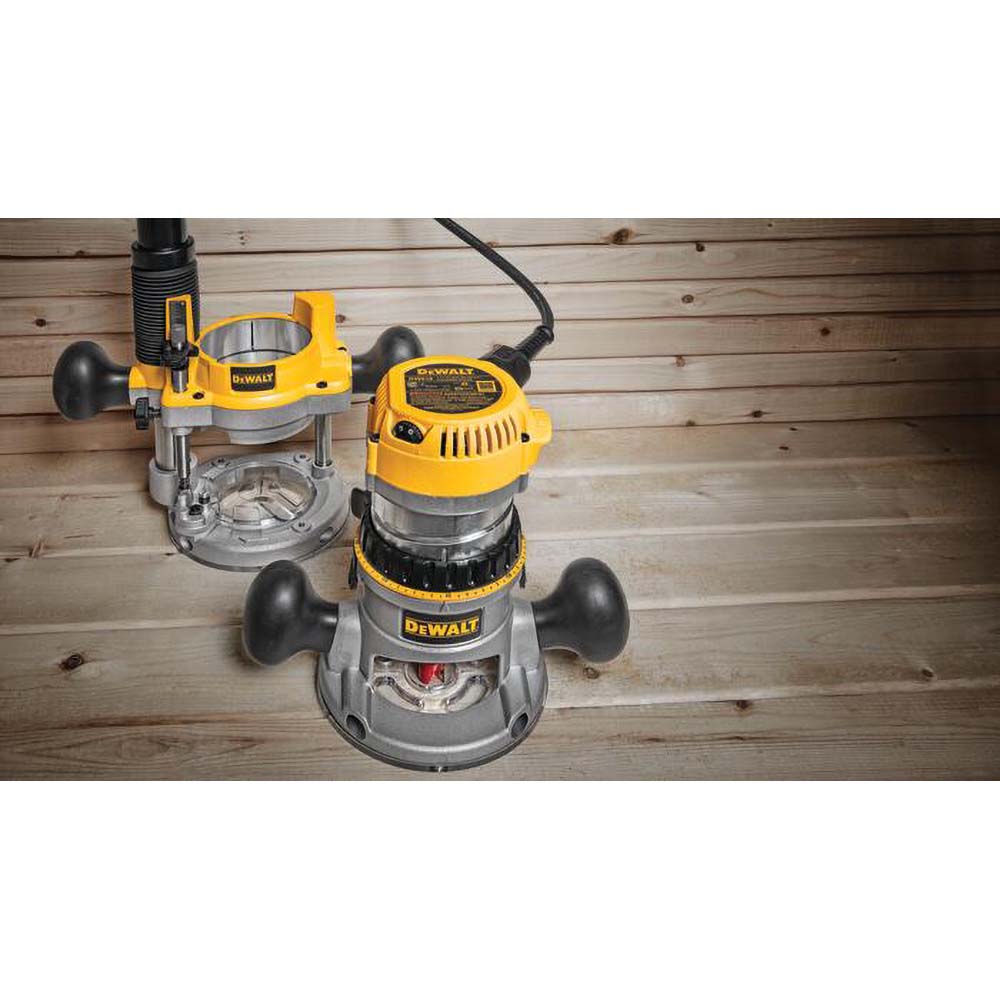DeWALT - 2.25 hp, 8,000 to 24,000 RPM, Fixed Plunge Combination Router ...