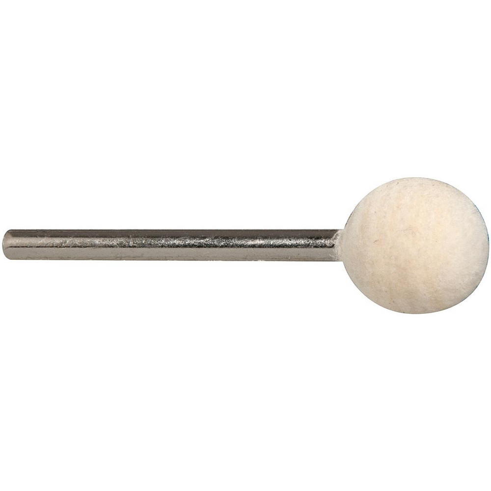 Divine Brothers - Mounted Polishing Bob: Ball Shape, 1/2" Max Dia, 1/8 ...