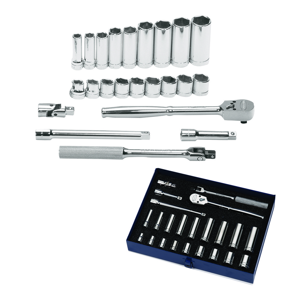 Williams - Socket Set: Socket Set, 23 Pc, 3/8" Drive | MSC Direct