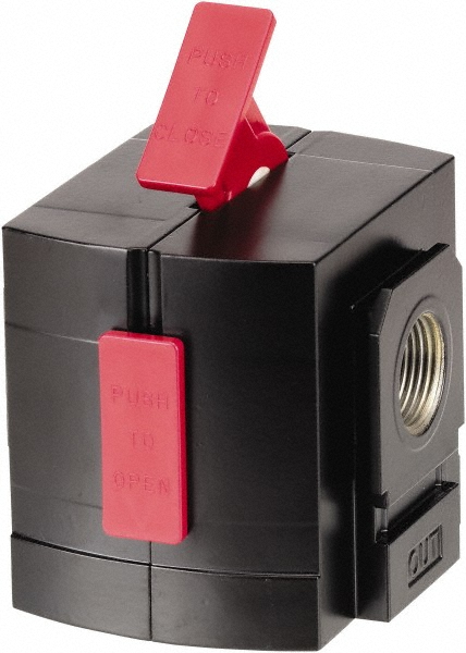 ARO/Ingersoll-Rand - FRL Modular Threaded Lock-Out Valve: Aluminum, 1 ...