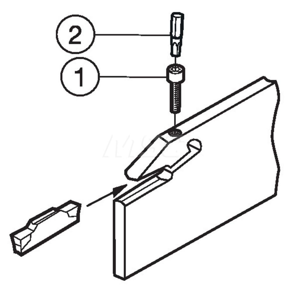 Sandvik Coromant - Indexable Grooving Blade: 1.2559" High, Right Hand ...