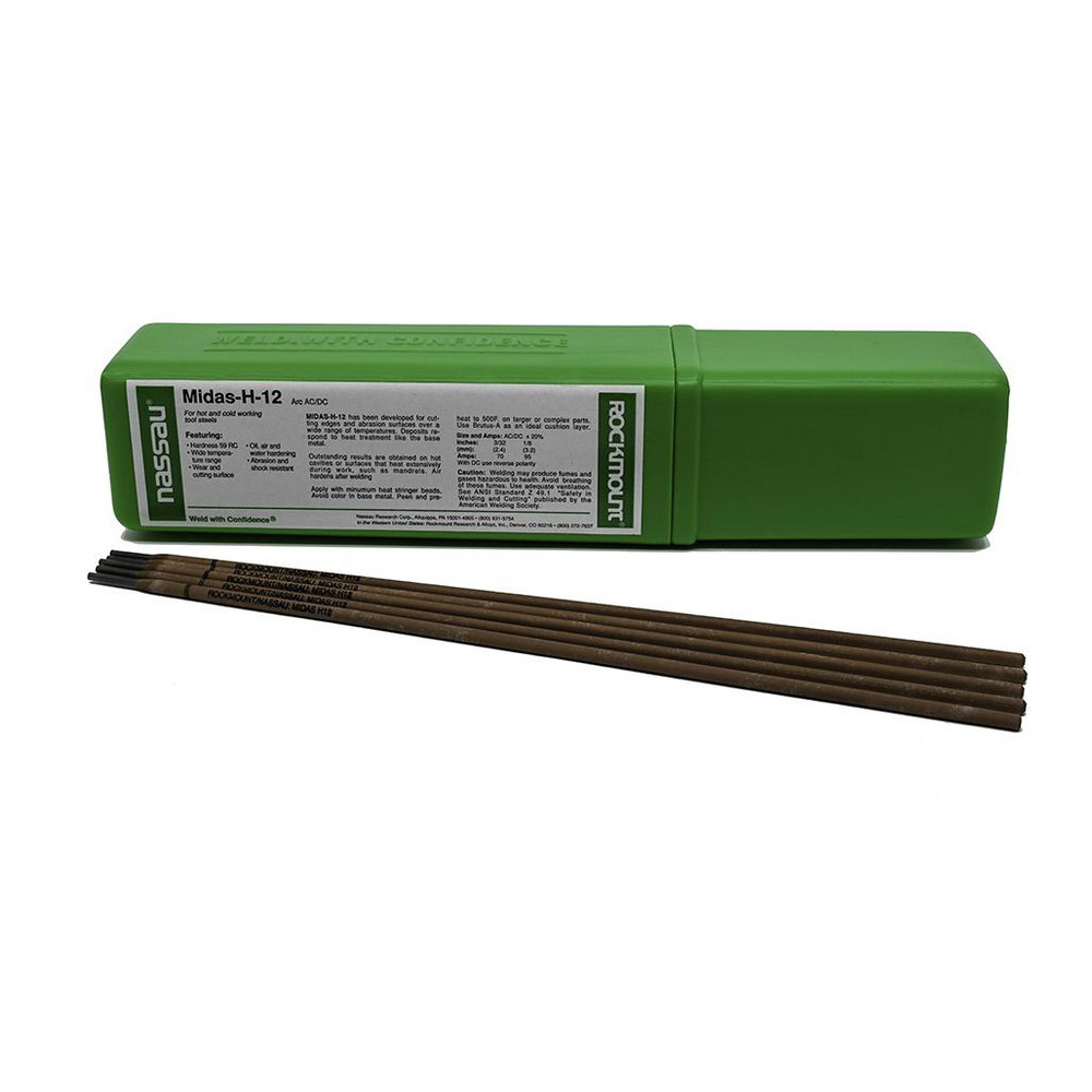 Rockmount Research and Alloys - Midas H-12 Welding Electrode: 1/8" Dia ...
