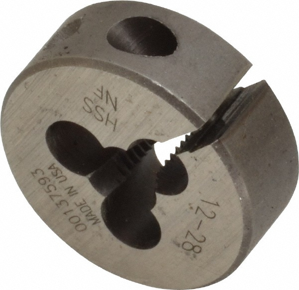 Made in USA - #12-28 UNF High Speed Steel Round Adjustable Die ...